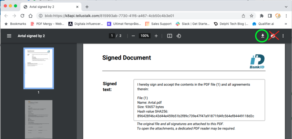 Hjälp | Digital signering med BankID